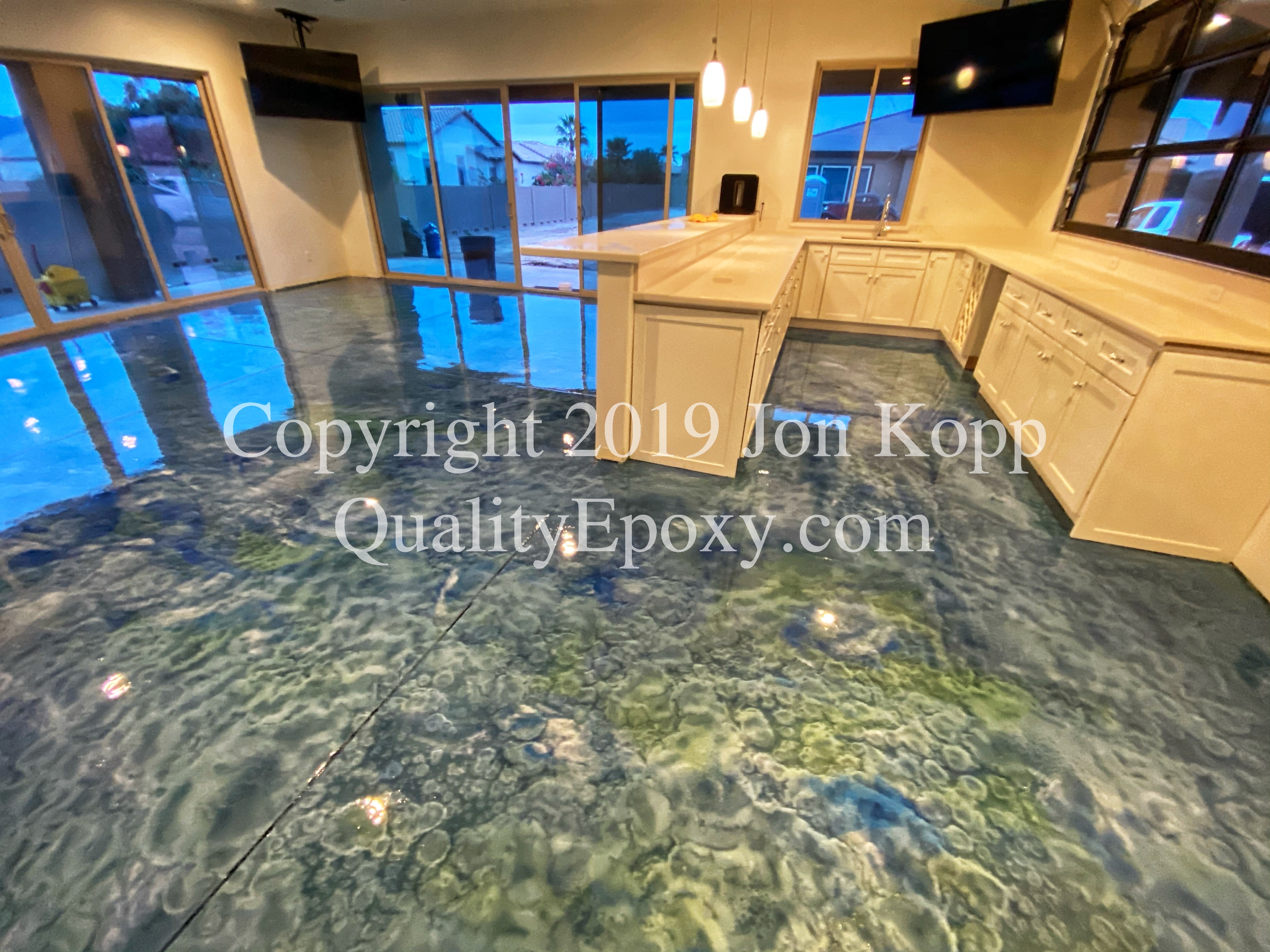 Quality Epoxy - Epoxy Floor - Residential Metallic